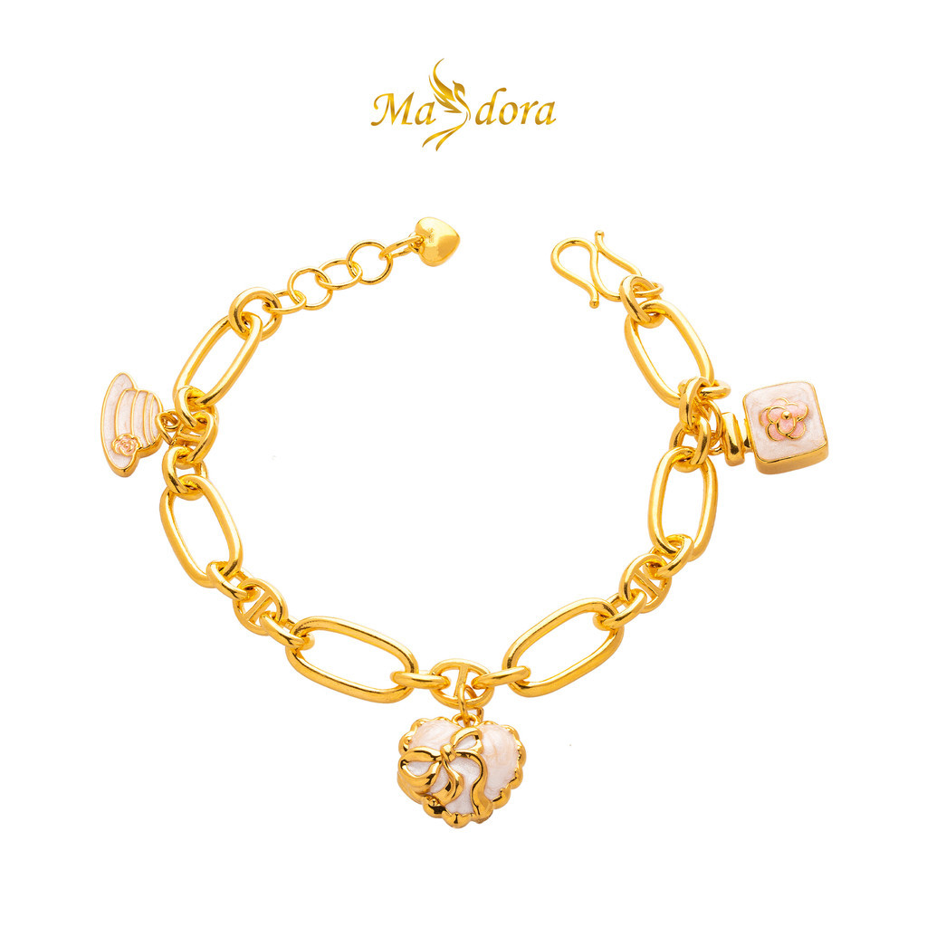 MASDORA 999 Gold Bracelet Rantai Tangan Emas ~ Pinky Puffy (EMAS 999 ...