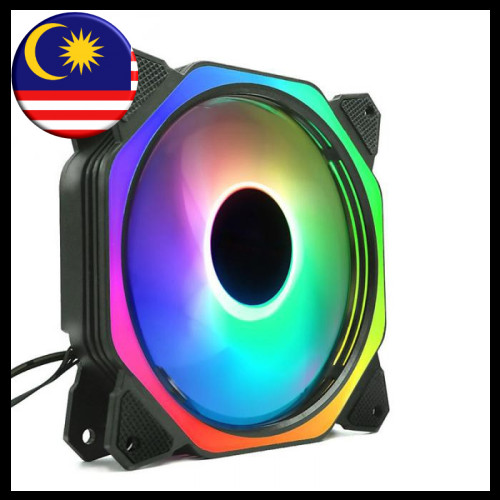 Desktop PC Cooling System & Custom: 120mm RGB LED Cooling Fan with 12 ...