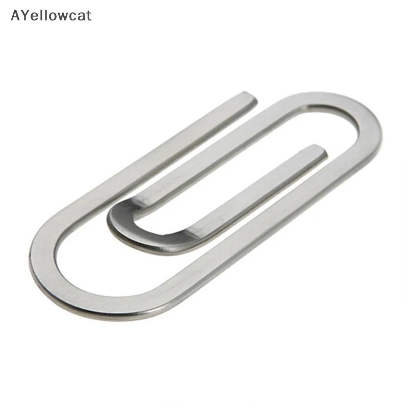 AY Stainless Steel Slim Pocket Money Clip Wallet Metal Steel Bill Clip ...