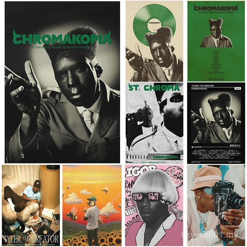 Rapper Tyler The Creator Chromakopia Classic Music Album Poster Canvas ...