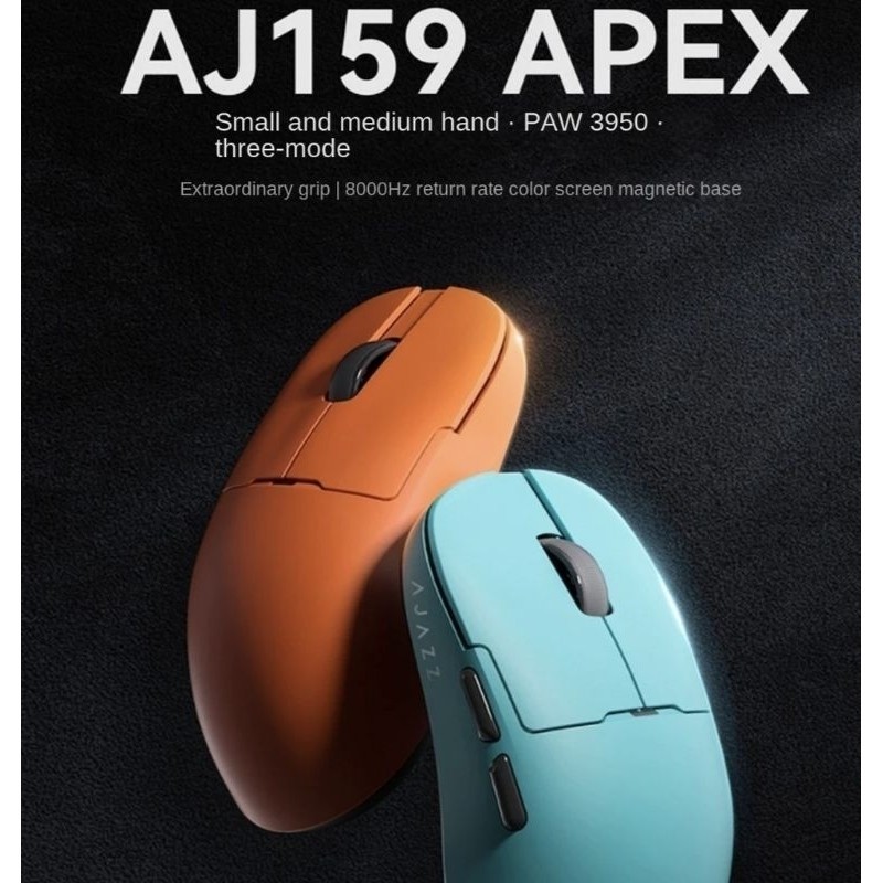 Ready Stock Ajazz AJ159 / AJ159 APEX Wireless mouse dual/tri-mode Gaming mouse | Shopee Malaysia