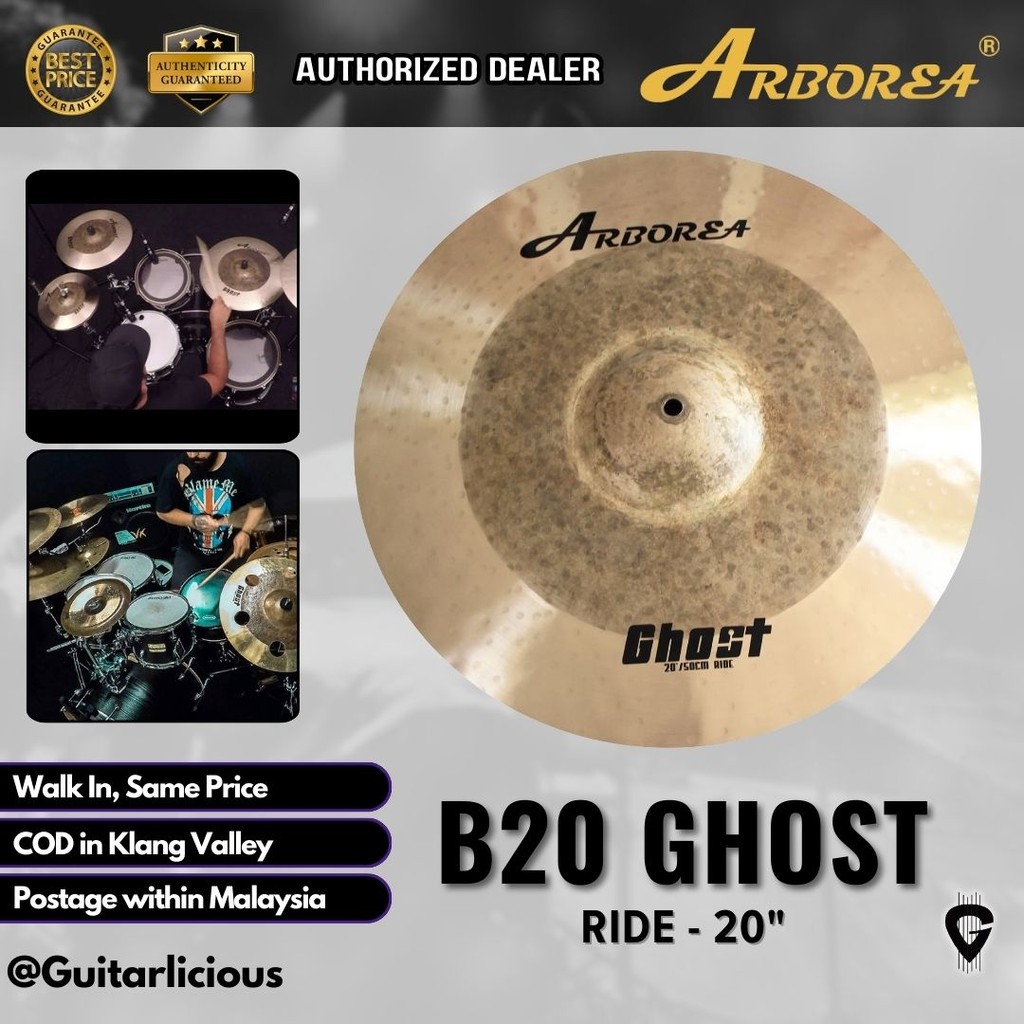 Arborea Cymbals B20 Ghost Series Cymbal Set / Hi-Hat , Splash , Crash ...