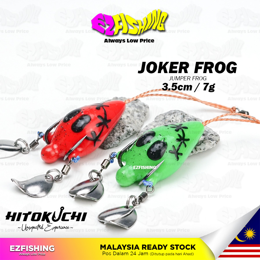 EZF Hitokuchi Joker Soft Frog 4cm 8g Snakehead Hunter Katak Getah ...
