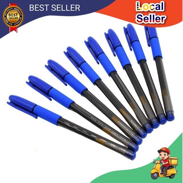 (8pcs) 0.5mm Pen Biru Dakwat Cair, Pen Ballpoint Pen Blue Gel Pen 0.5mm ...