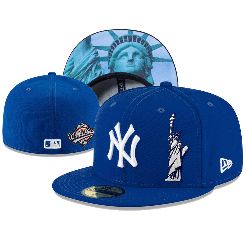 MLB New York Yankees Fitted Hat West Coast HIPHOP Rap Dodgers Fully ...
