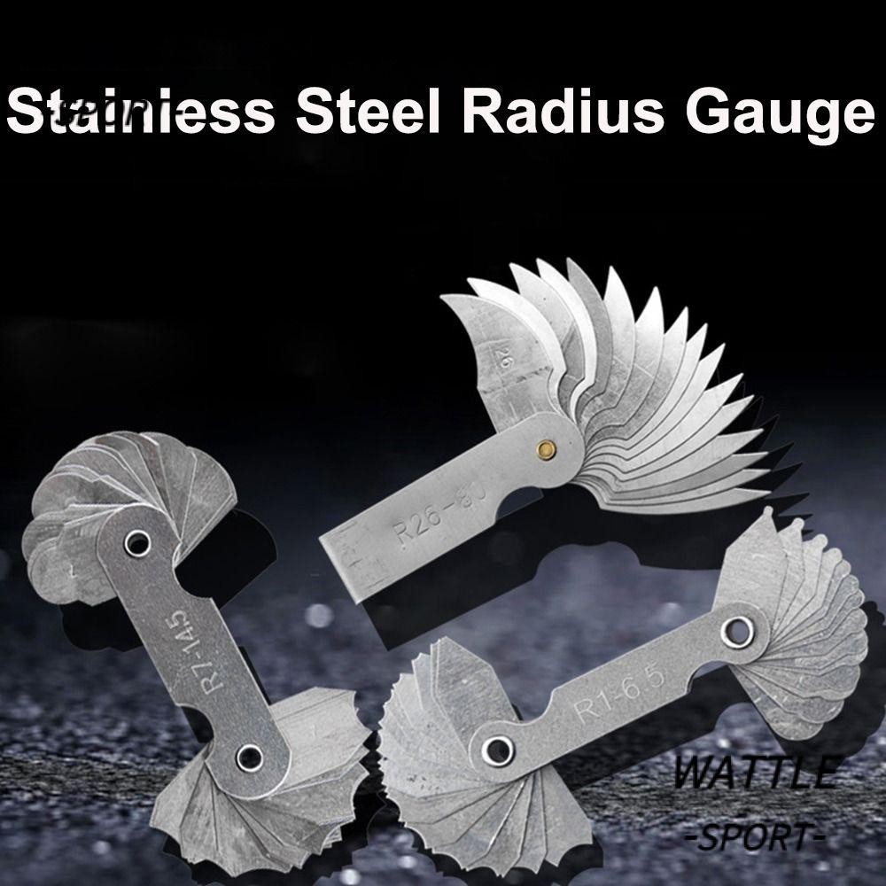 WA-SPORT 16pcs/set Screw Pitch Radius Fillet Gauge Measuring Gage ...