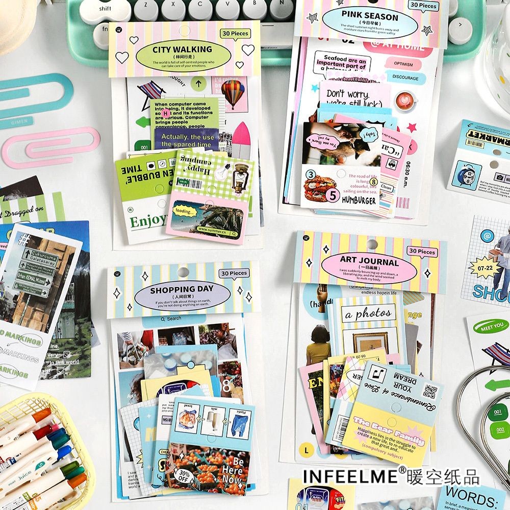 Infeel Me Mixed Memo And Sticker Deco Packaging Material Scrapbook ...