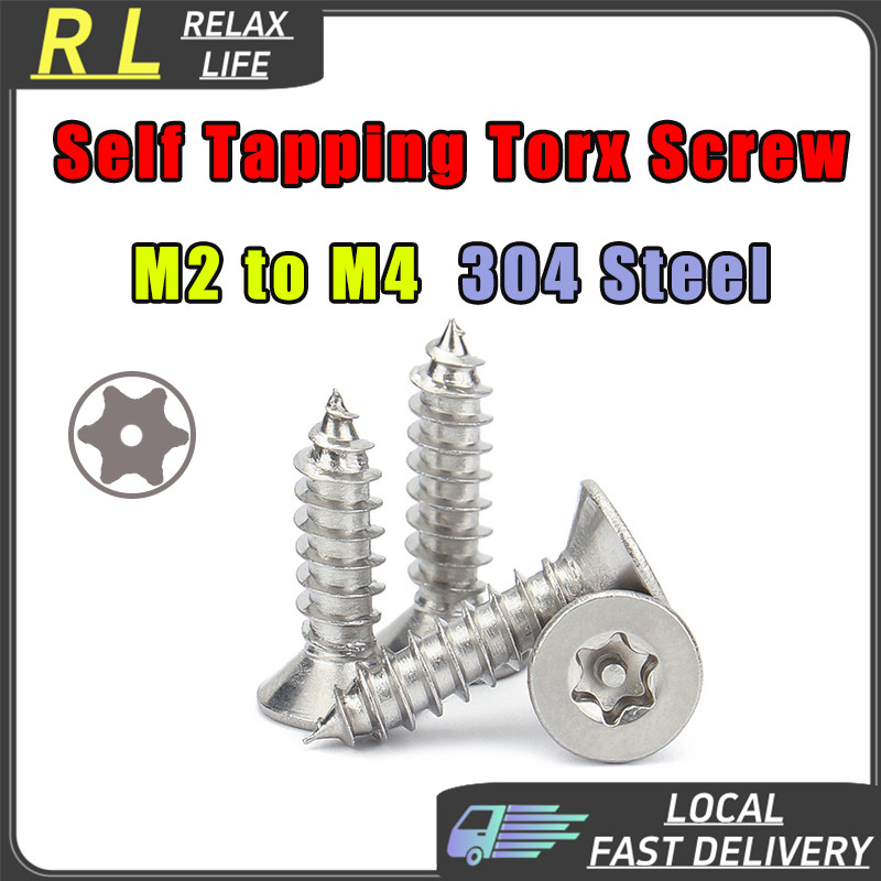 【RL】 304 Torx Self Tapping Screw M2 M3 M4 Hex Internal Star Socket Bolt Round Flat Head Allen ...