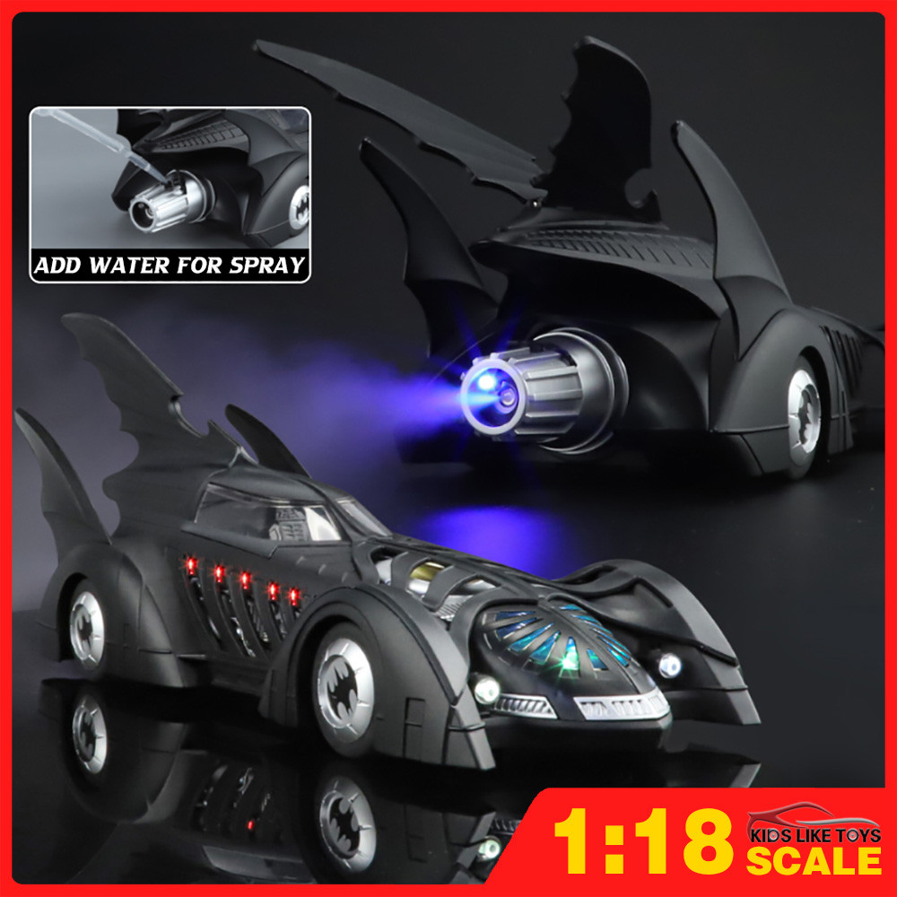 KLT 1:18 Batman Batmobile 1995 Spray Version Diecast Model Car Alloy ...
