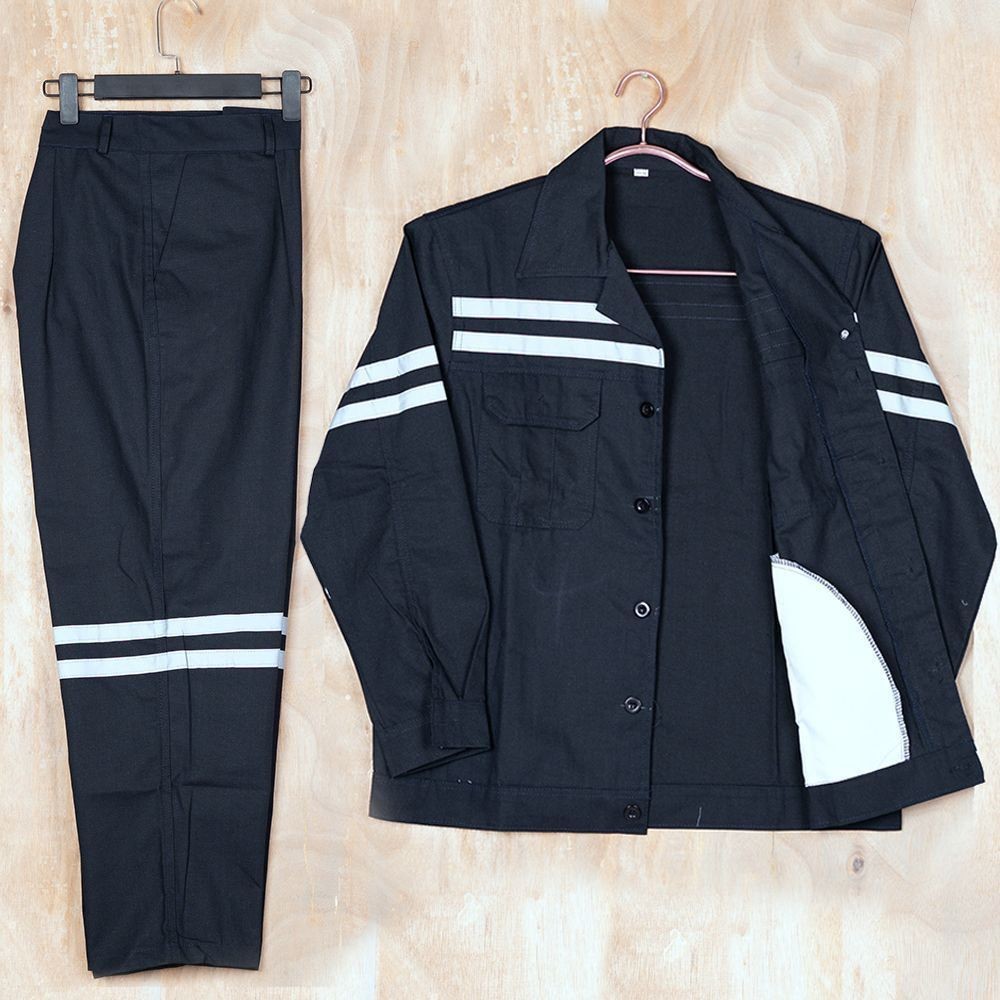 Safety Jacket Reflective Uniform Cotton Long Sleeve Safe Jacket ...