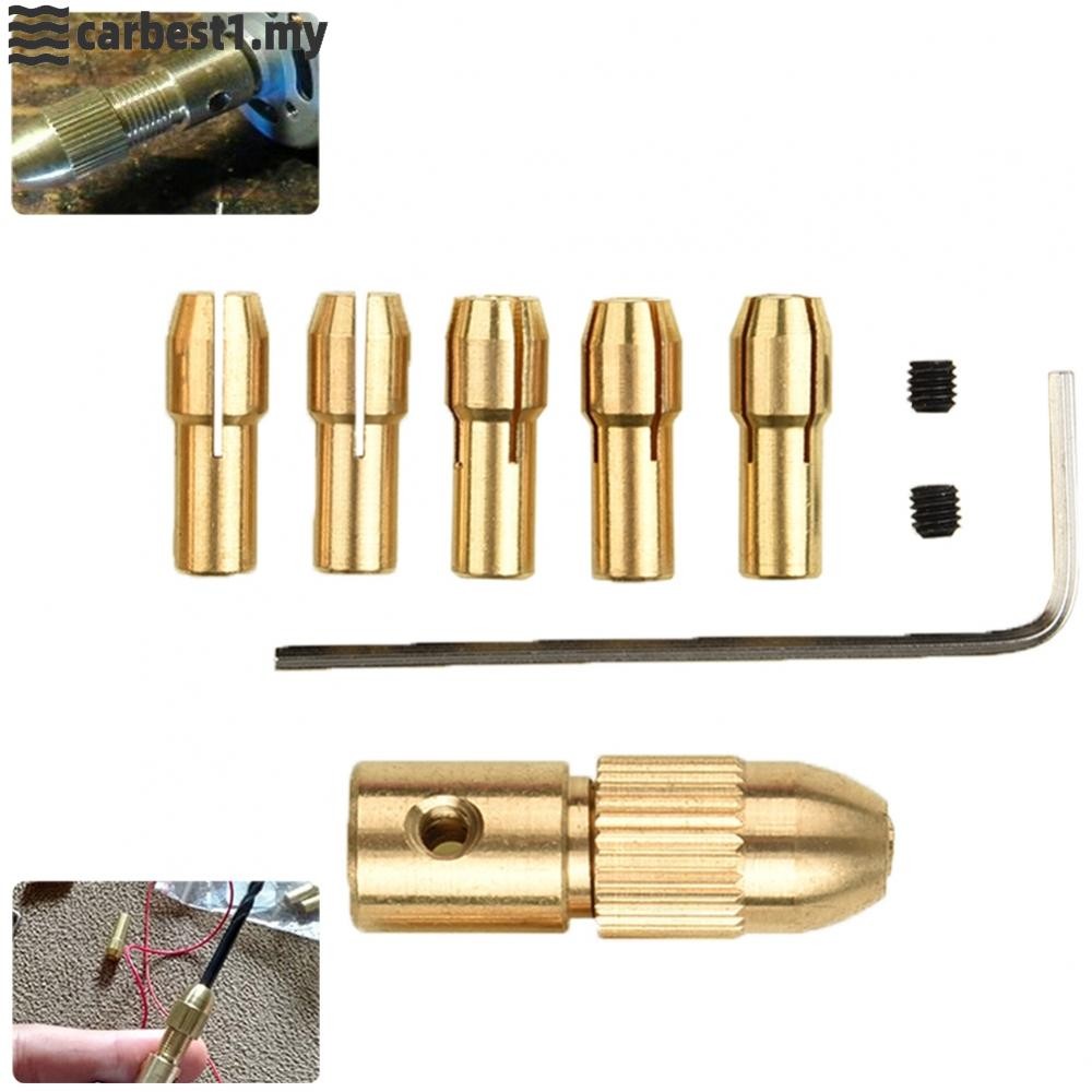 [ARBES-MY]Premium Copper Electric Motor Shaft Chuck Fixture Clamp 7pcs ...