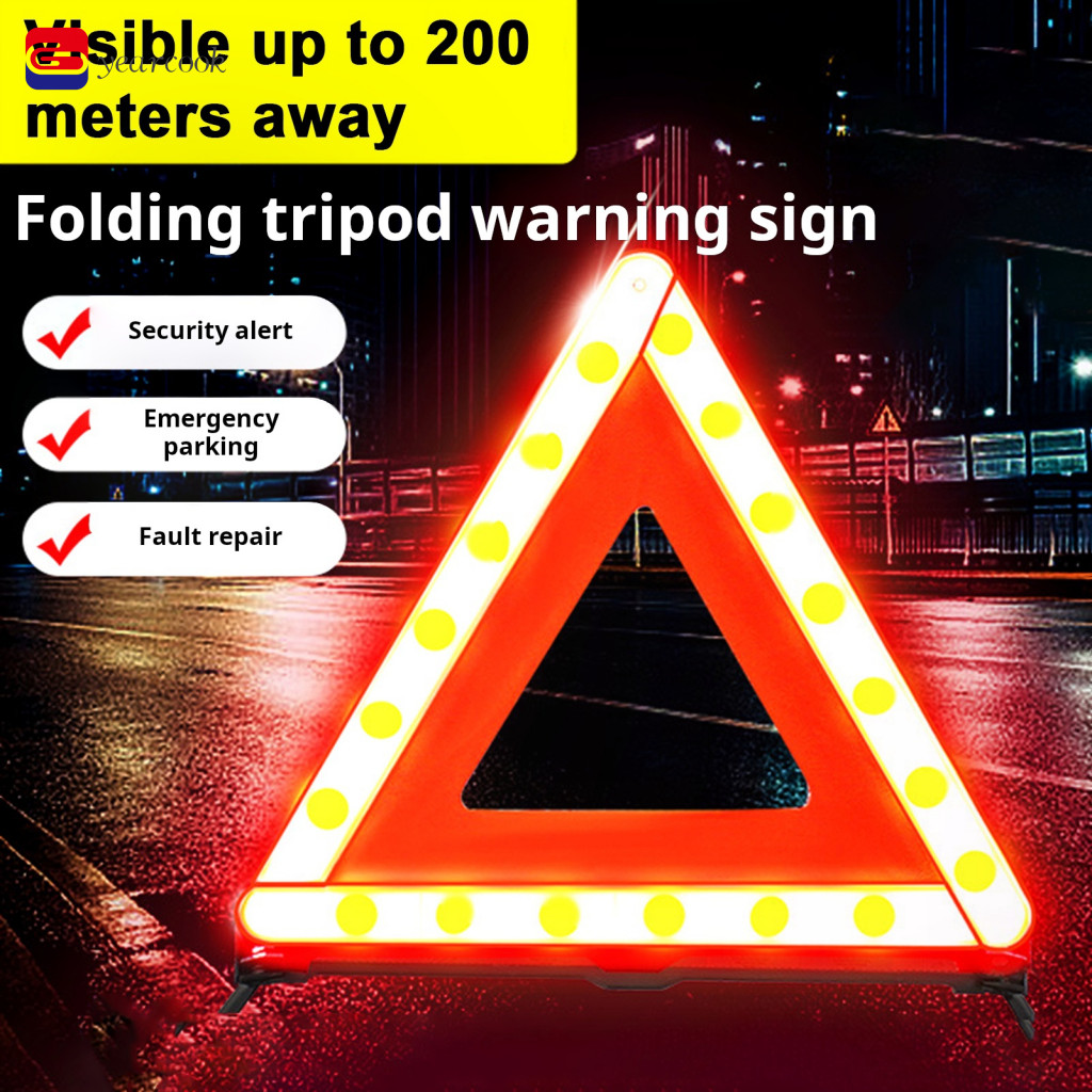 BLR_ Collapsible Emergency Warning Triangle European Approved Safety ...