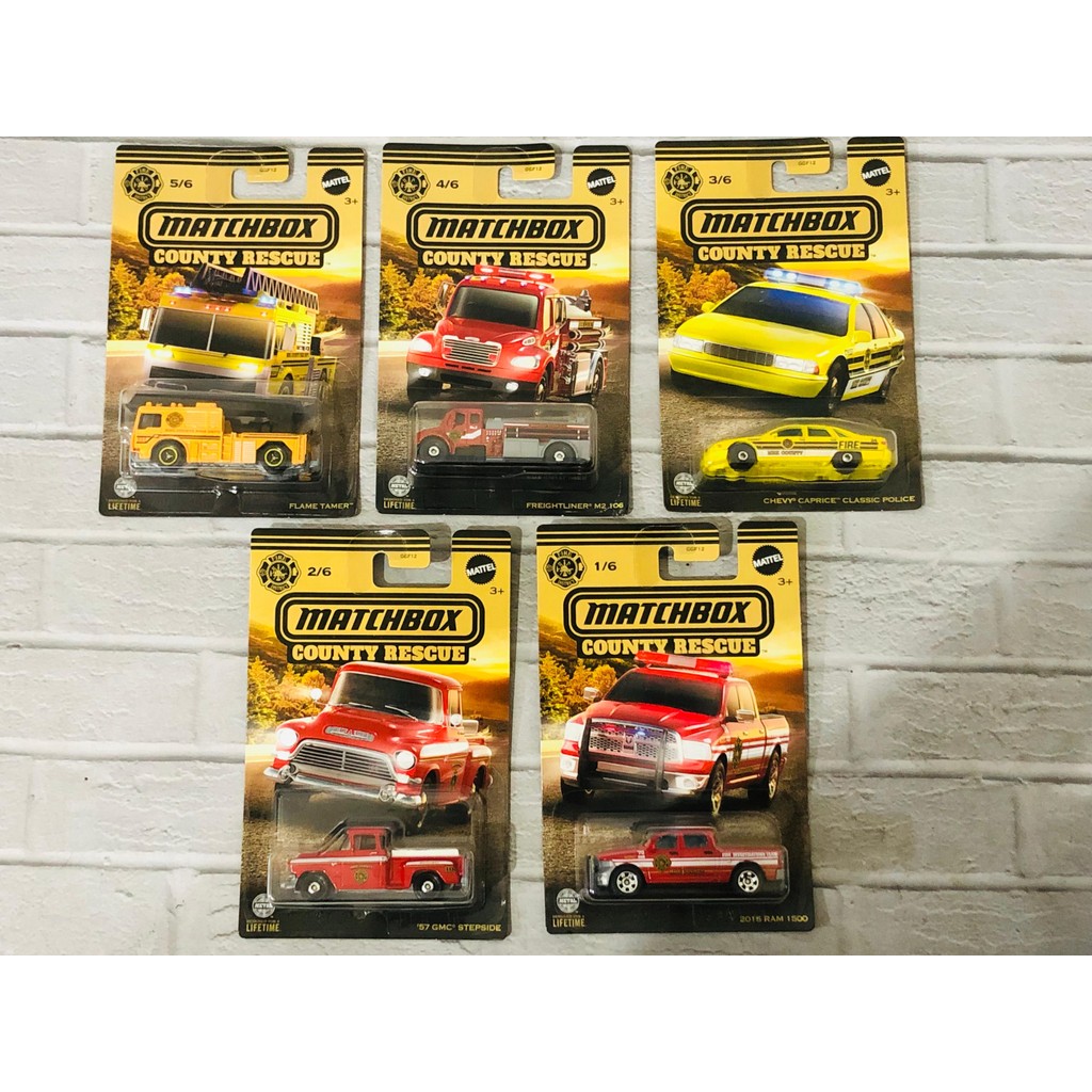 Ggf12 | Matchbox MBX Series County Rescue Mix Free to Choose Variant ...