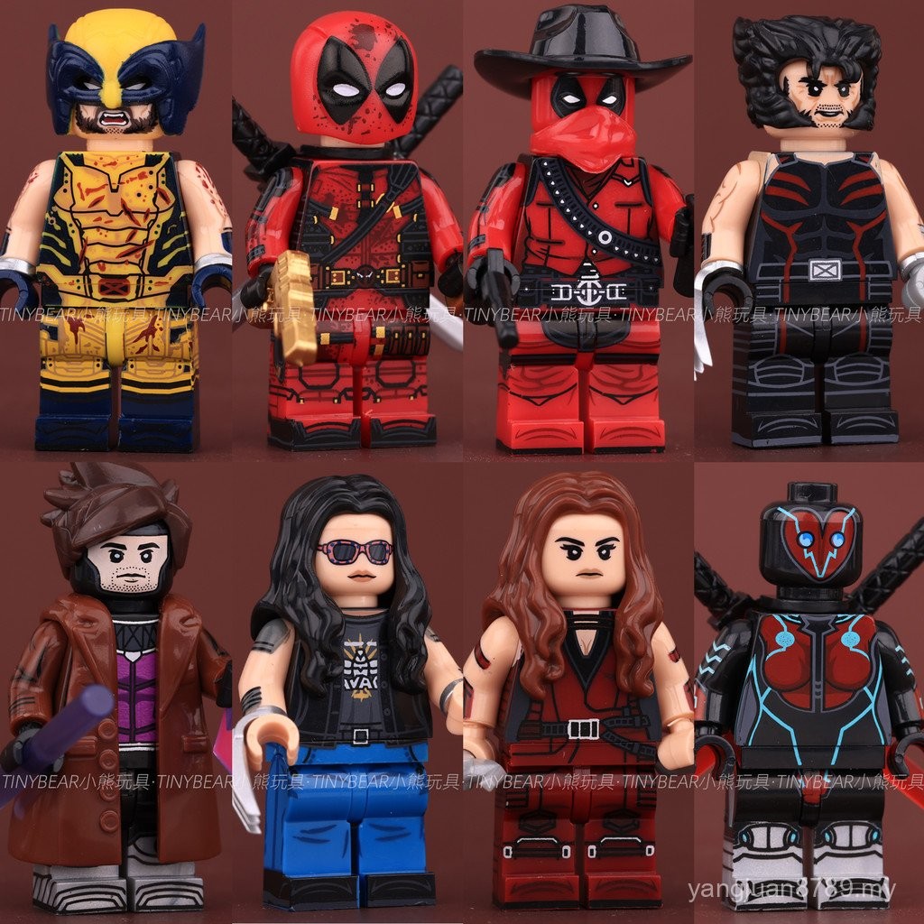 Domestic Third Party Building Blocks Minifigures Cowboy Deadpool 2099 ...