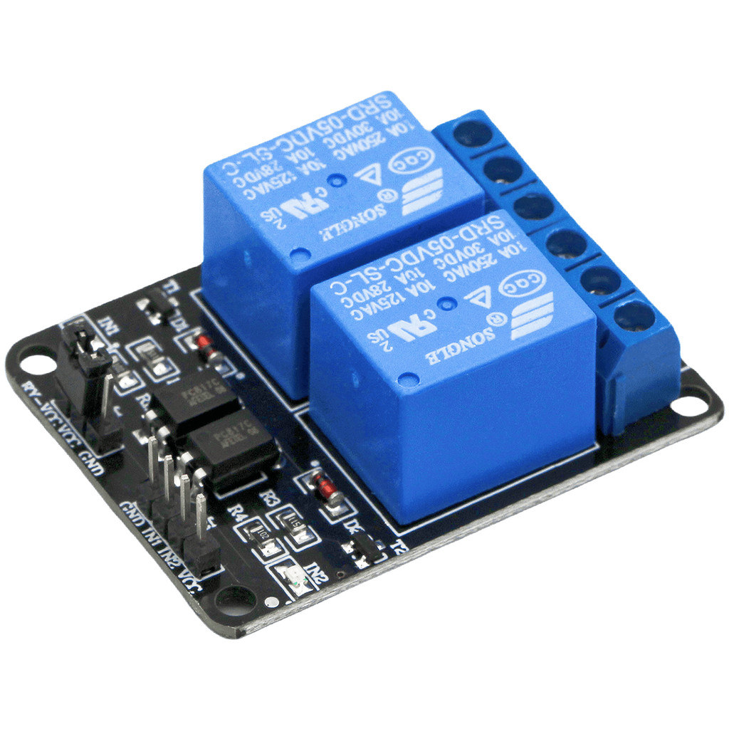 5v 12V Relay Module 2 Channel Low Level Trigger Board Shield with ...