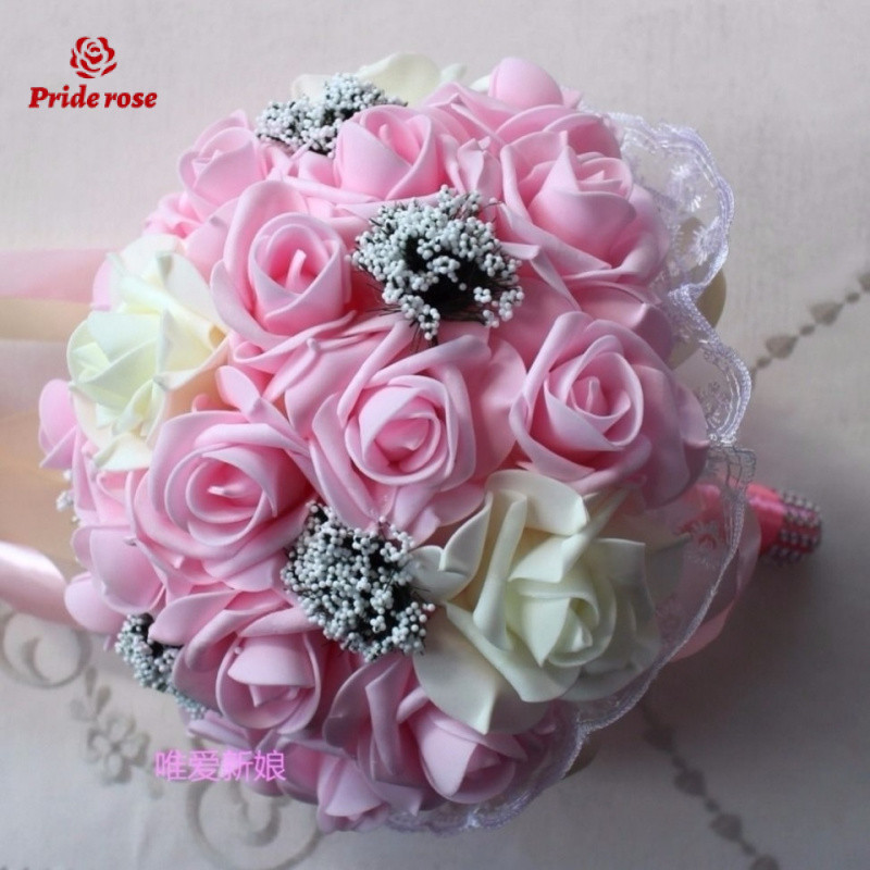 Bunga palsu bunga pegang tangan pengantin perkahwinan simulasi bunga ...