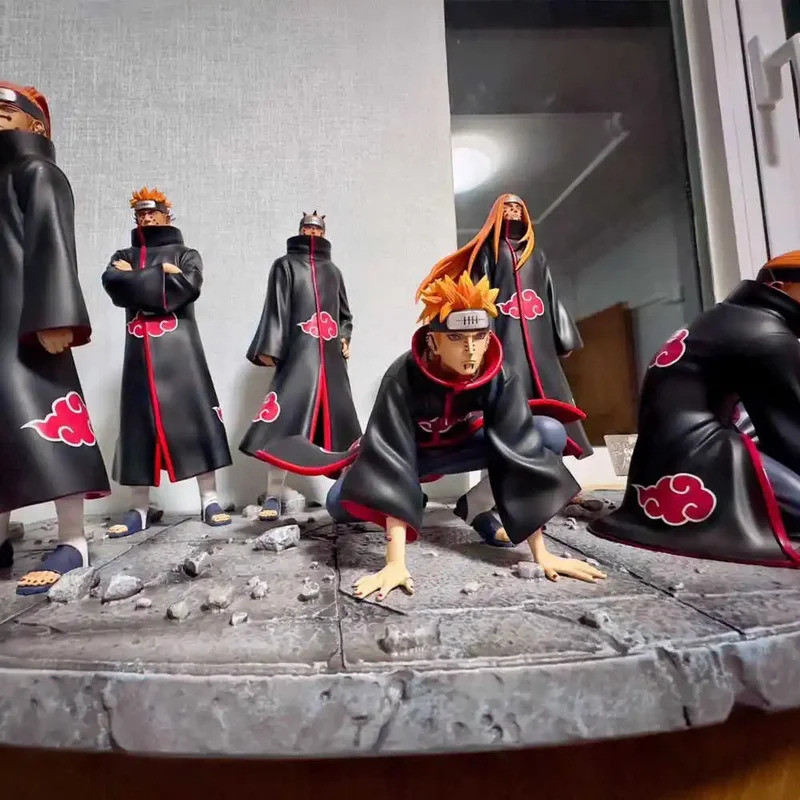 New 6pcs Anime Naruto Akatsuki Figures Model Toys 37cm Konan Hidan ...