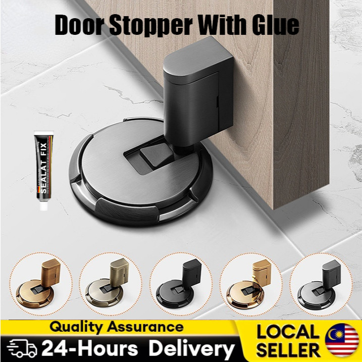 Heavy Duty Door Stopper Mechanical Door Stop Adjustable Door Holder Non ...