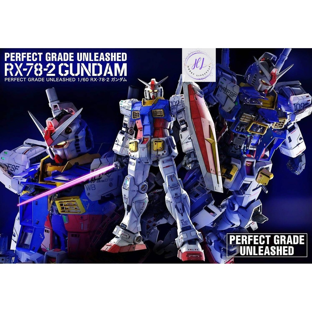 (ready stock）BANDAI PG Unleashed RX-78-2 Gundam (PG)(Gundam Model Kits ...