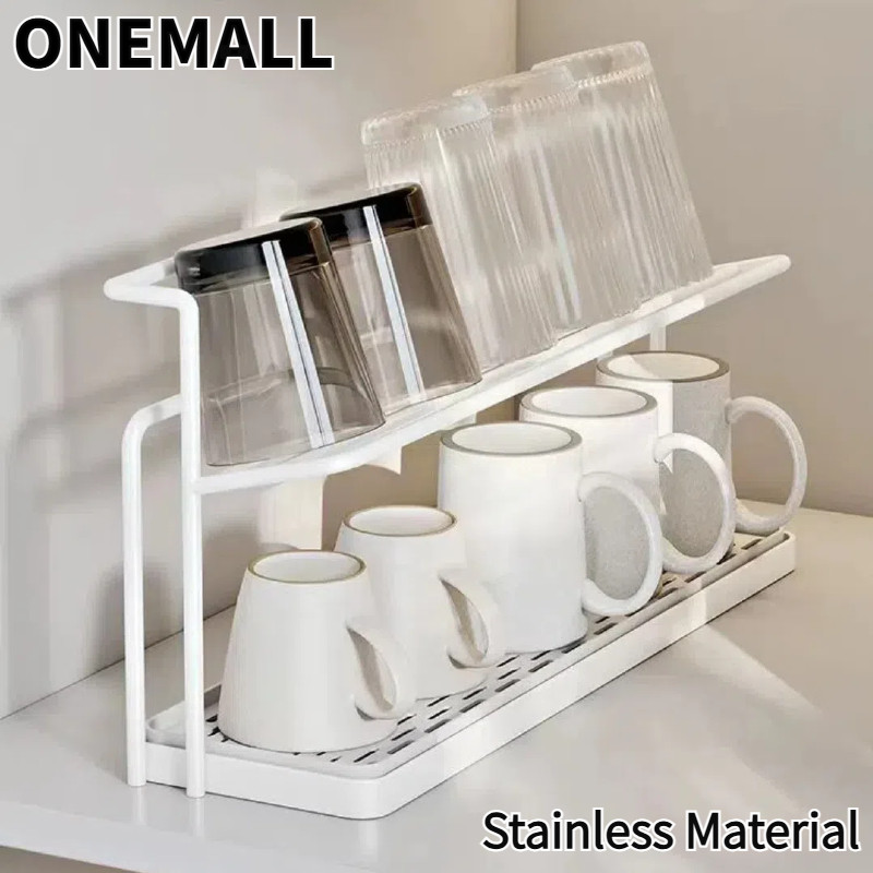 【Ship In 24h】Cup holder Cup storage rack 杯架 Mug thermos cup storage ...