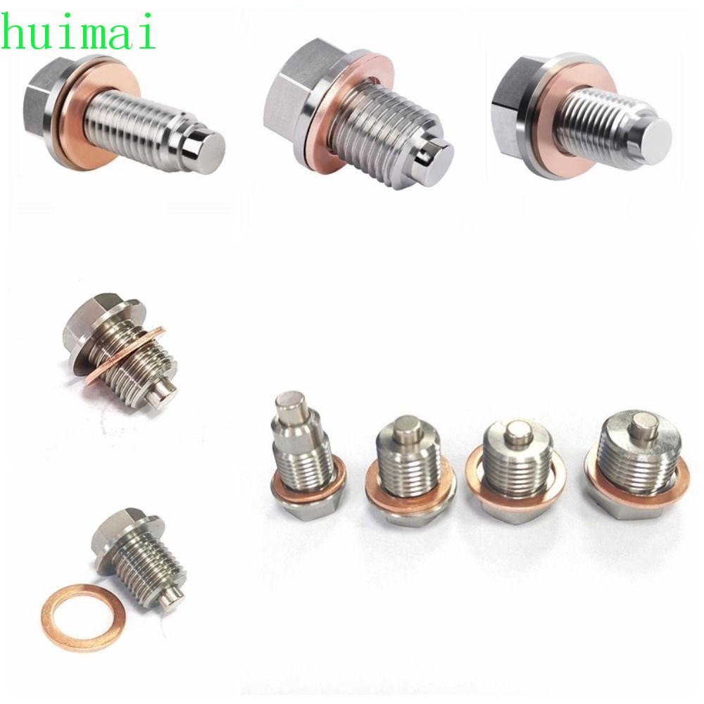 HUIMAI Oil Drain Plug, M12 M16 M18 M20 Magnetic Oil Pan Plug, Screw ...
