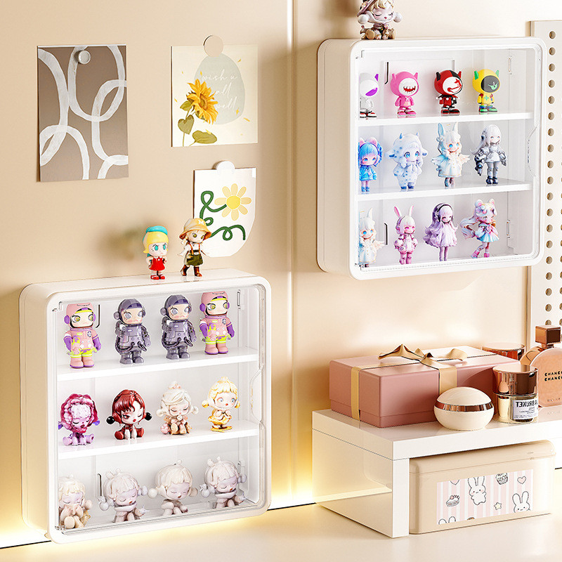 Wall-Mounted Mystery Box Storage Display Stand Doll popmart Transparent ...