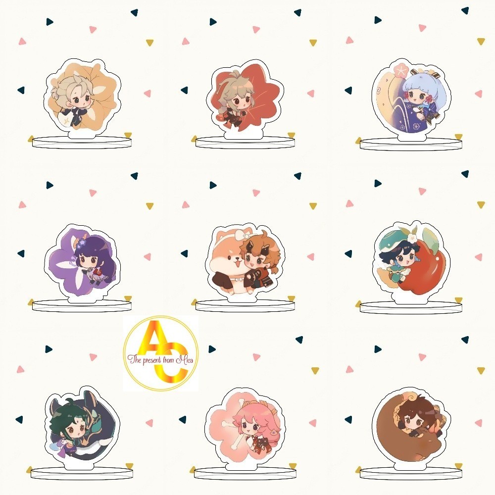 ( Tiny ) GENSHIN IMPACT game model mini mica standee on display with ...