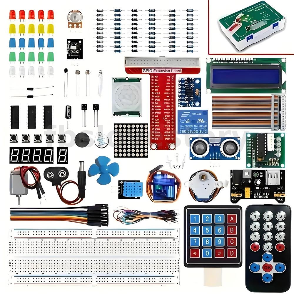 Raspberry Pi 4 Ultimate Starter Kit Compatible with UNO R3 RFID Including GPIO Extension LCD1602 ...