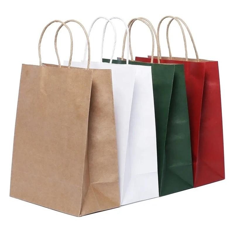 Beg kertas warna Plain Paper Bag Kraft Paper Bag beg kertas hari lahir ...