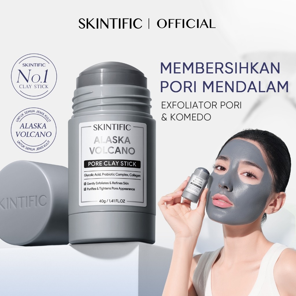 Skintific - Alaska Volcano Pore Clay Stick 40g | Blackhead Skincare ...