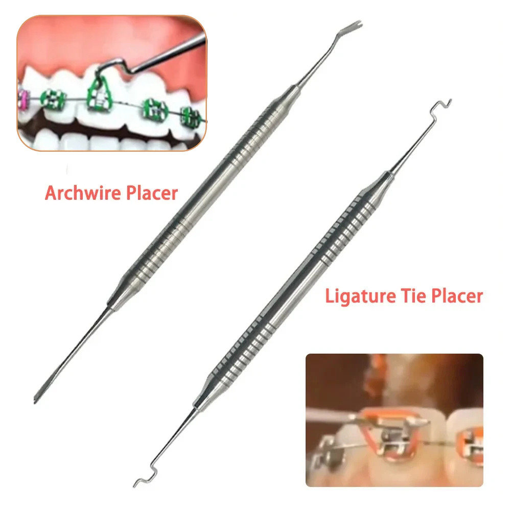 Dental Orthodontic Ligature Tie Placer Tool Twirl-on Module Arch Wire ...