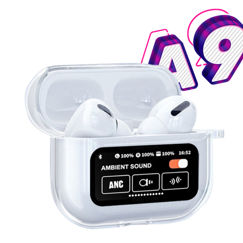 A9 Pro Earphone & Case Bluetooth Wireless Earbuds with Screen Headset ...