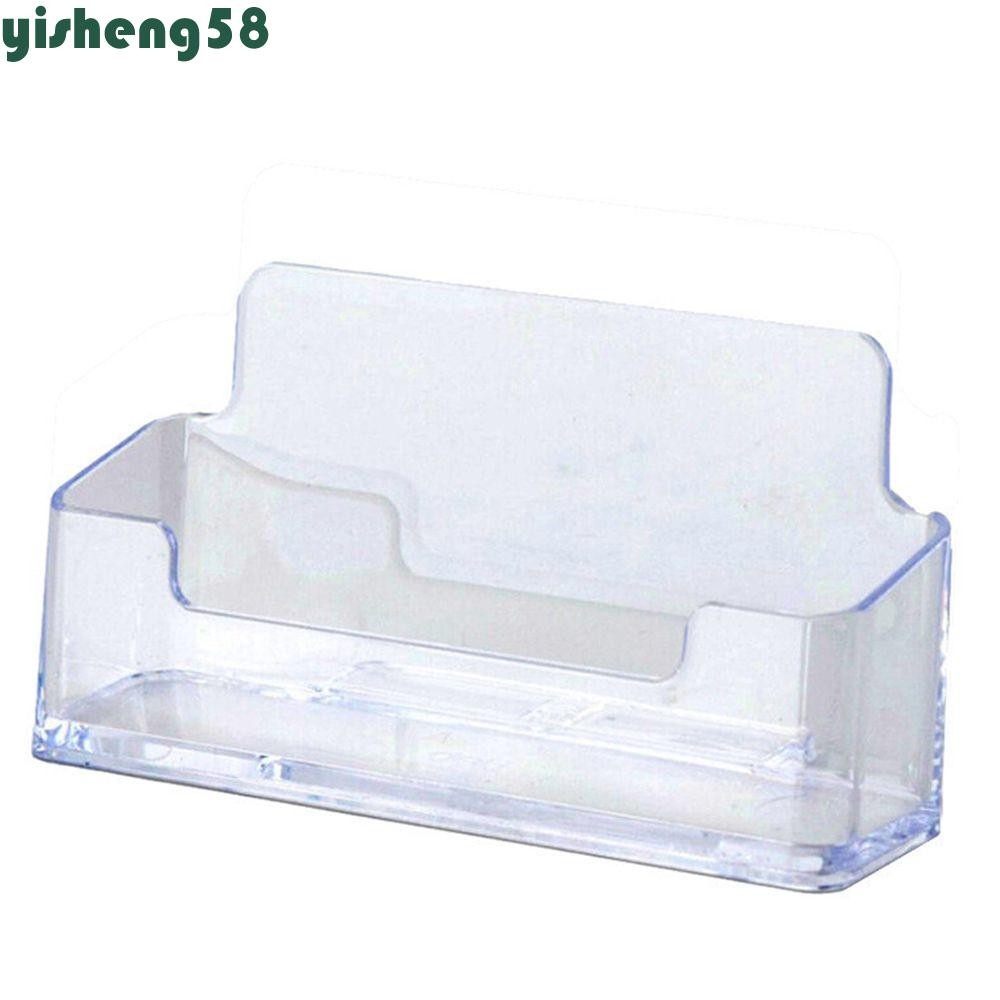 YISHENG Card Display Stand Acrylic Desk Shelf Box Desk Accessories ...