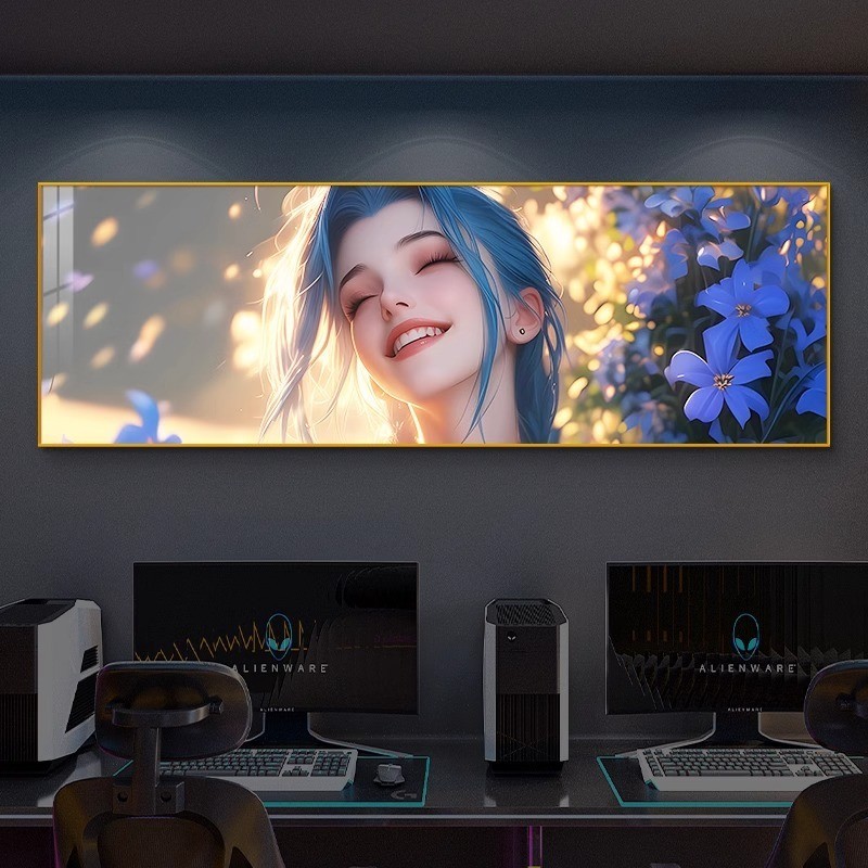 Jinx Gaming Room Luminous Decorative Painting League of Legends ...