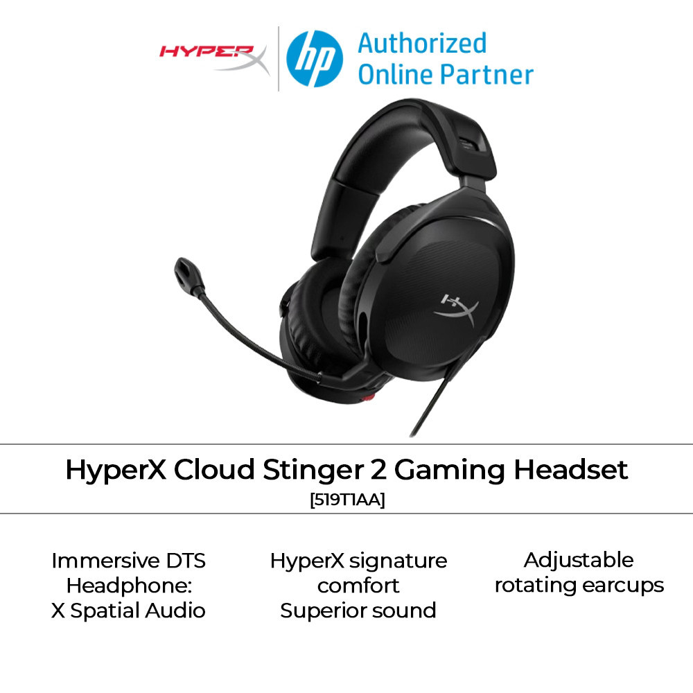 HyperX Cloud Stinger 2 Wired Gaming Headset [519T1AA] | Shopee Malaysia