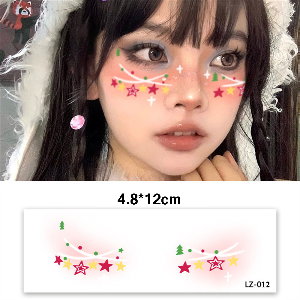 Temporary Tattoos Face Sticker Body Art Party Self Adhesive 2025 New ...