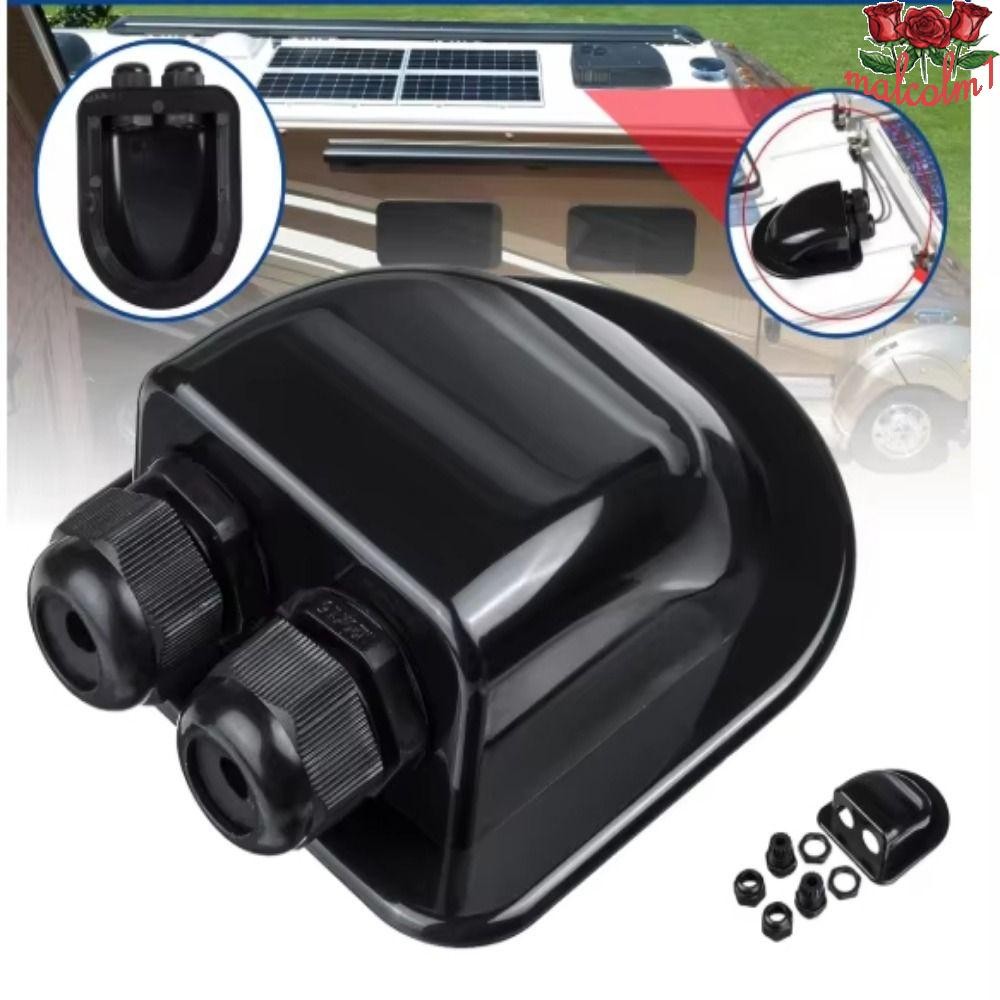 MALCOLM1 Double Wire Entry Gland Box, Dual Hole Waterproof Caravan ...