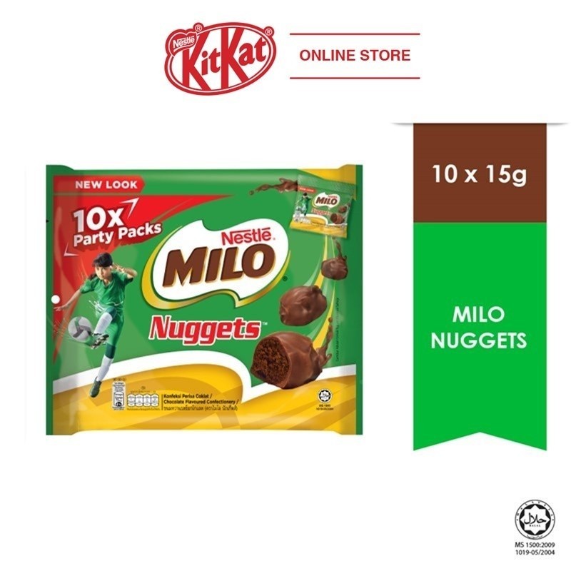 [10PKT] NESTLE MILO NUGGETS PARTY PACK FUN SIZE 15G HALAL | Shopee Malaysia