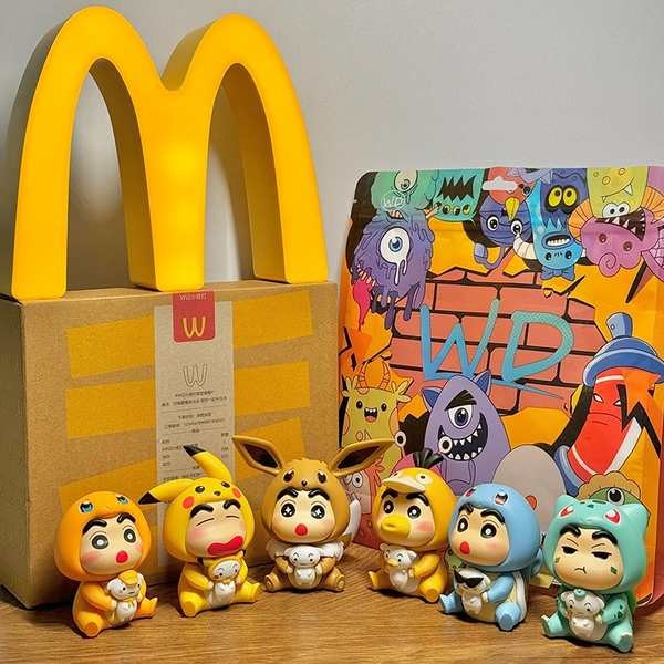 shin chan shin chan figure 蠟筆小新 系列 McDonald's Night Light Pokémon ...