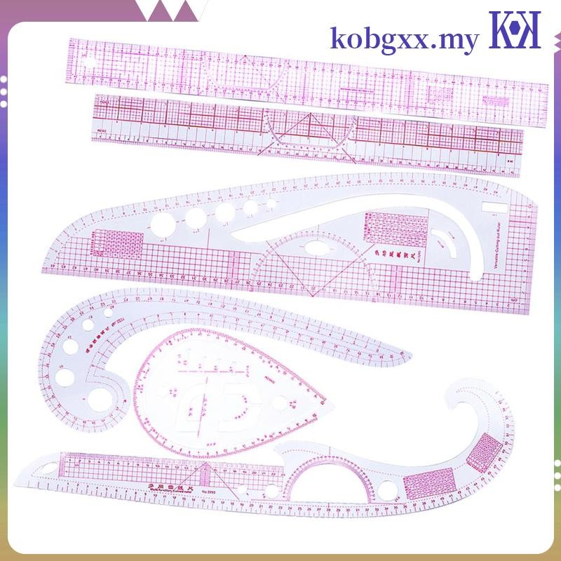 [kobgxx] Clothes Fashion Ruler, 6Pcs French Metric Ruler Curve Curved ...