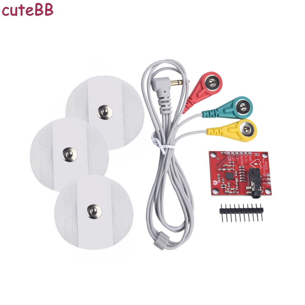 ⭐cutebb⭐ad8232 Muscle Electrical Sensor Module Analog Raw Signal Emg Collect For Arduino