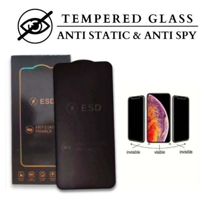 TEMPERED GLASS PRIVACY ANTI STATIC SPY VIVO Y04 Y19S GT 5G Y19S PRO Y29S IQOO Z9 5G Z9X 5G V9 V9 ...