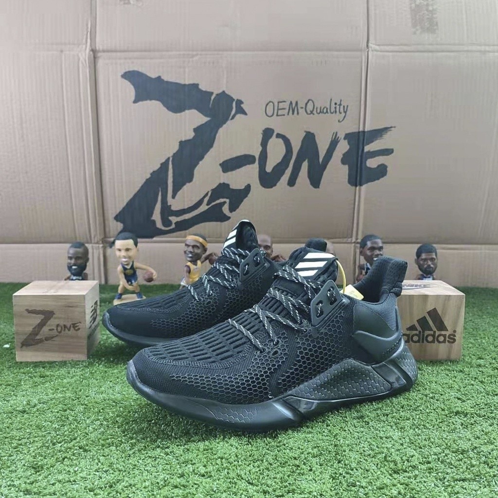 Adias Alphabounce Beyond M Running Shoes for Men All Black | Shopee ...