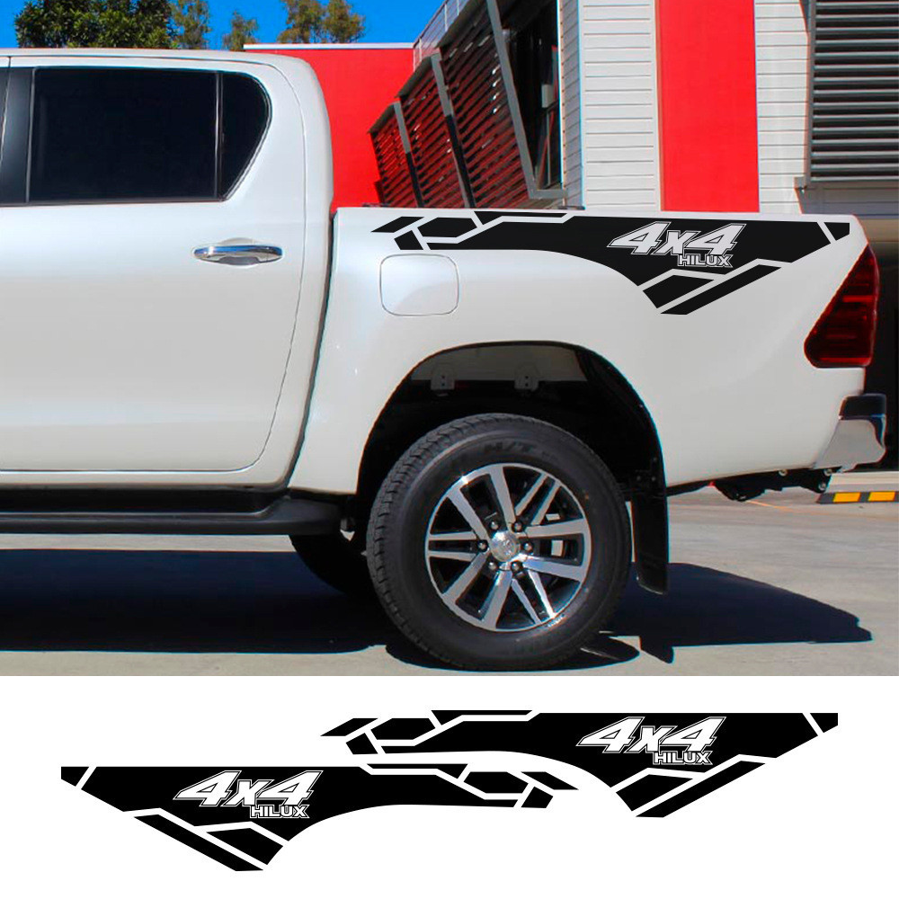 [Ready stock] 4X4 pair of car off-road stickers for Toyota Hilux Revo ...