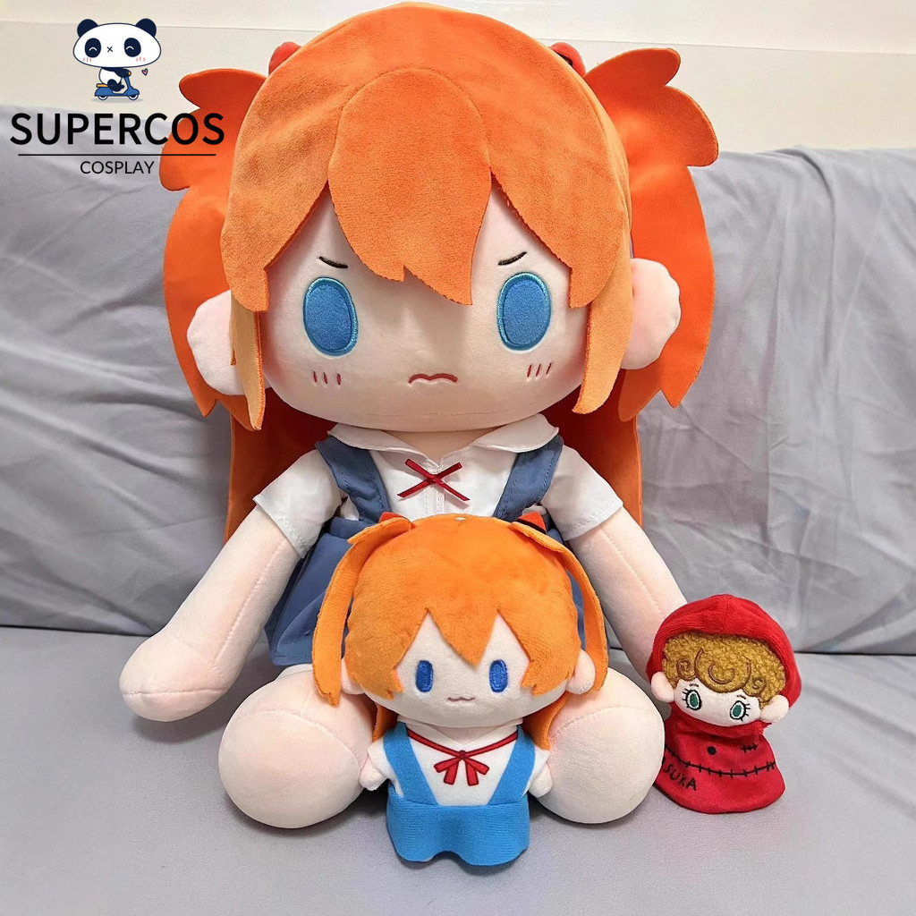 NEON GENESIS EVANGELION EVA Asuka Langley Soryu Ayanami Rei Plush 40cm Dress Up Doll for Gifts ...