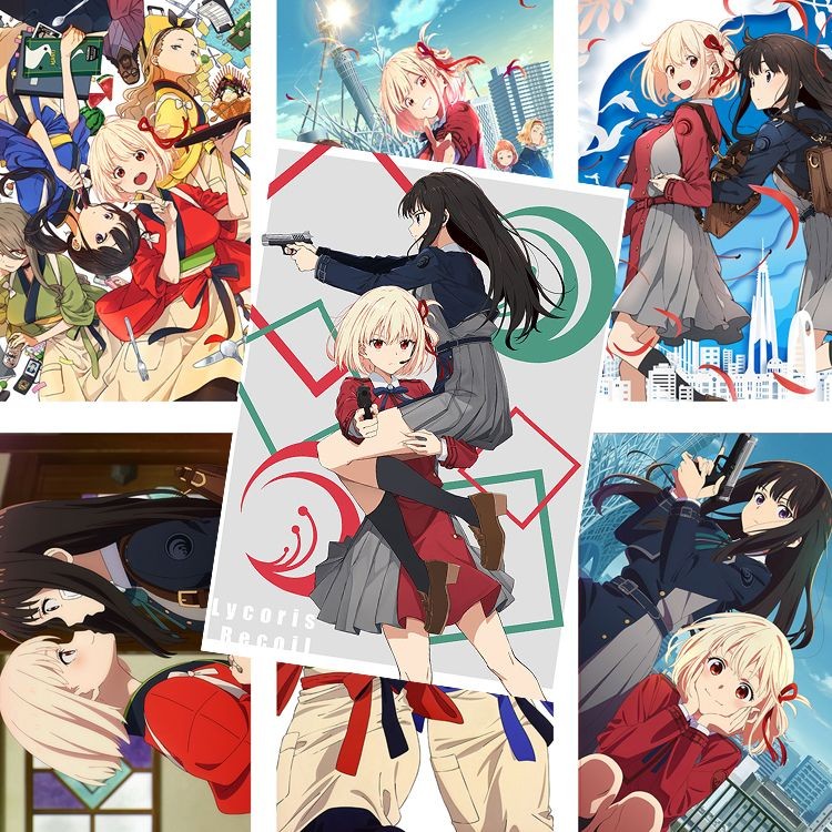 Licorice Poster Lycoris Recoil Jin Mu Qian Shu Jing Long Nai Secondary ...