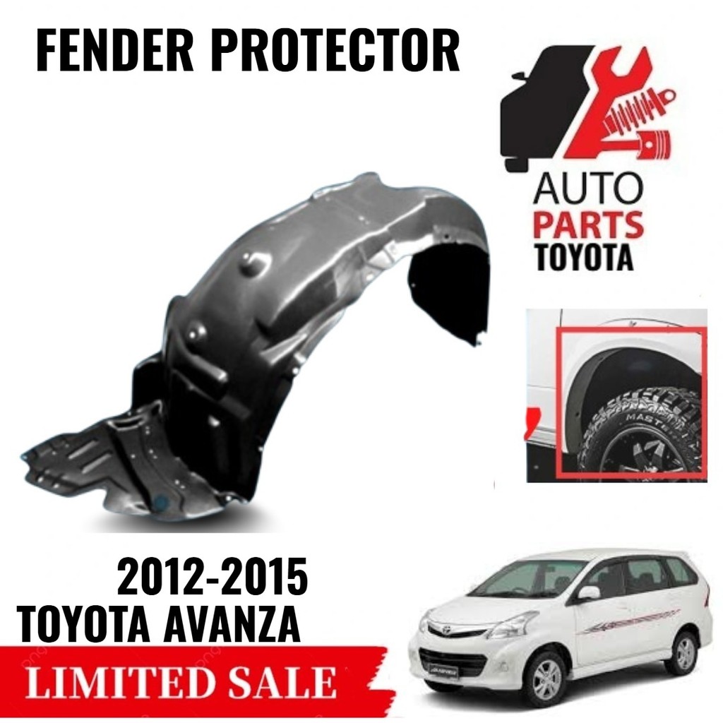 TOYOTA AVANZA F651 2012 2015 YEAR FENDER PROTECTOR LINER TAYAR COVER ...