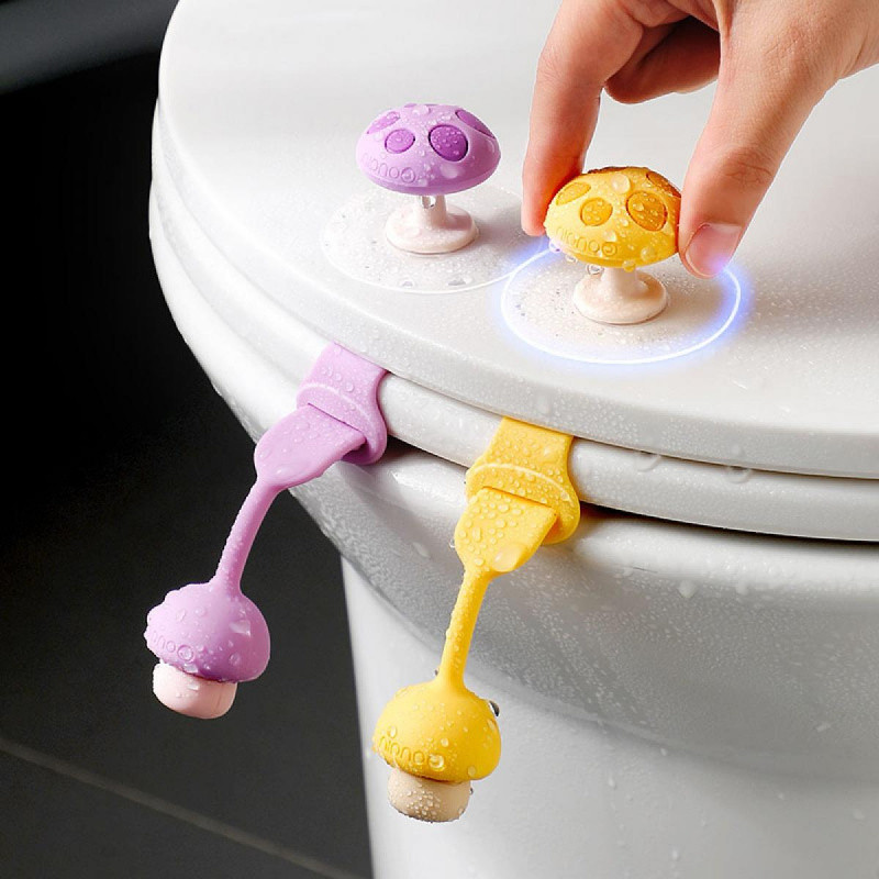 [Four Seasons Universal] Silicone Toilet Lid Lifter Soft Anti-slip Easy ...