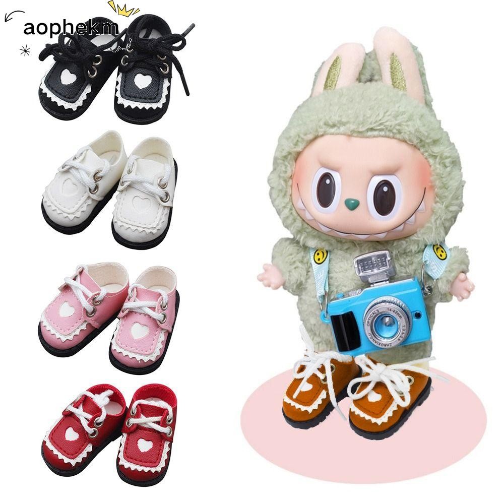 AOPHEKM 15cm Labubu Doll Shoes, Labubu Time To Chill Filled|Leather ...