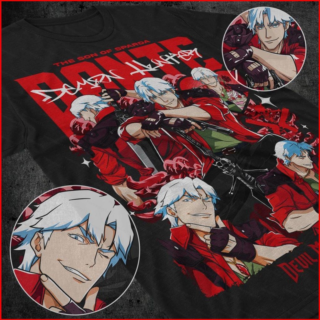 GC1 Devil May Cry Dante Shooting DMC Premium Unisex T-shirt anime short ...